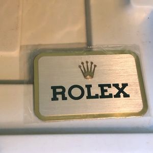 Rolex | Other | Giant Rolex Employee Badge Label | Poshmark